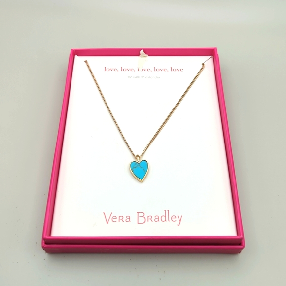 Vera Bradley | Jewelry | Vera Bradley Heart Pendant Necklace New | Poshmark